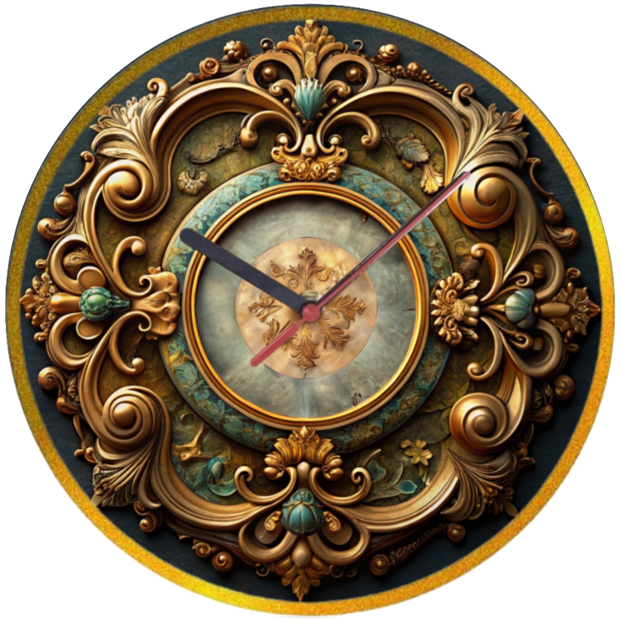 Wall Clock Retro Style Model 4 – Print Concept