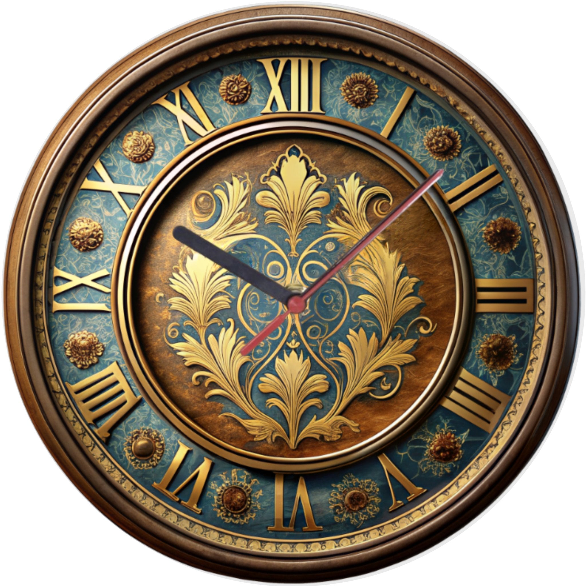 Wall Clock Retro Style Model 8 – Print Concept